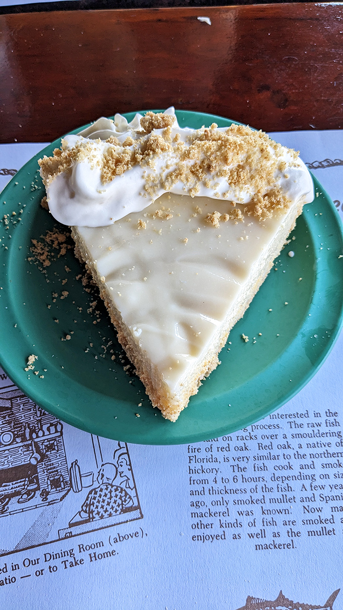 This key lime pie isn't just dessert, it's Florida sunshine transformed into creamy, tangy perfection with a graham cracker crust that deserves its own fan club.