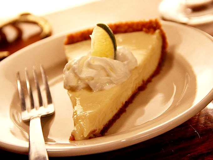 The star of the show takes a bow. This slice of key lime heaven strikes the perfect balance between tart and sweet&mdash;Florida sunshine on a plate.