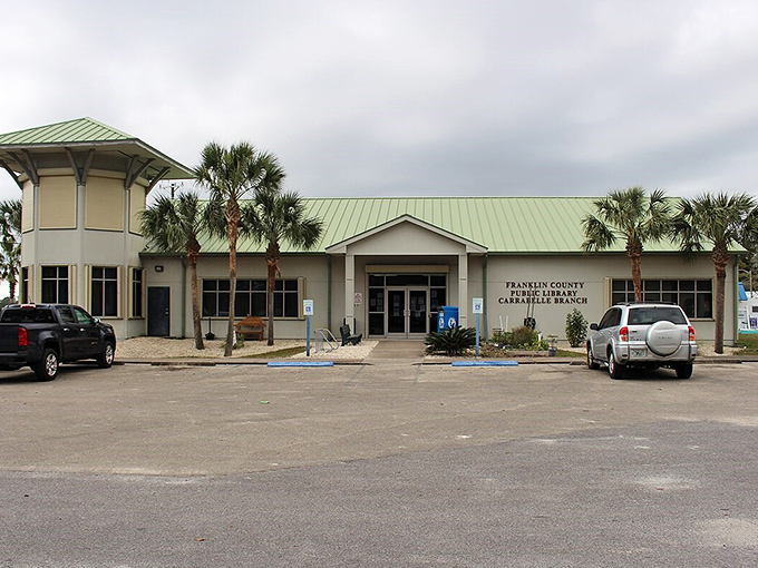 Carrabelle's library isn't just a building of books but a community hub where the Wi-Fi password is shared more freely than fishing spot locations.