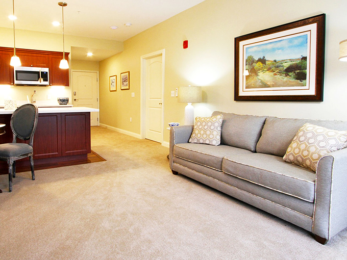 Apartment living that doesn't feel like downsizing. With stylish furnishings and thoughtful layouts, these spaces feel like home, not a hotel room.