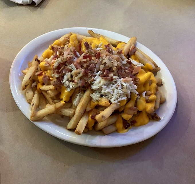 These loaded crab fries aren't just a side dish&mdash;they're the main event that locals whisper about at beach parties.