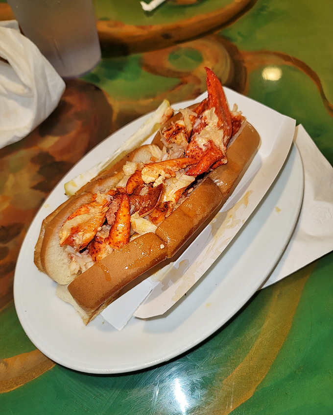 The star of the show: a Connecticut-style lobster roll that makes you wonder why you'd ever waste stomach space on anything else.