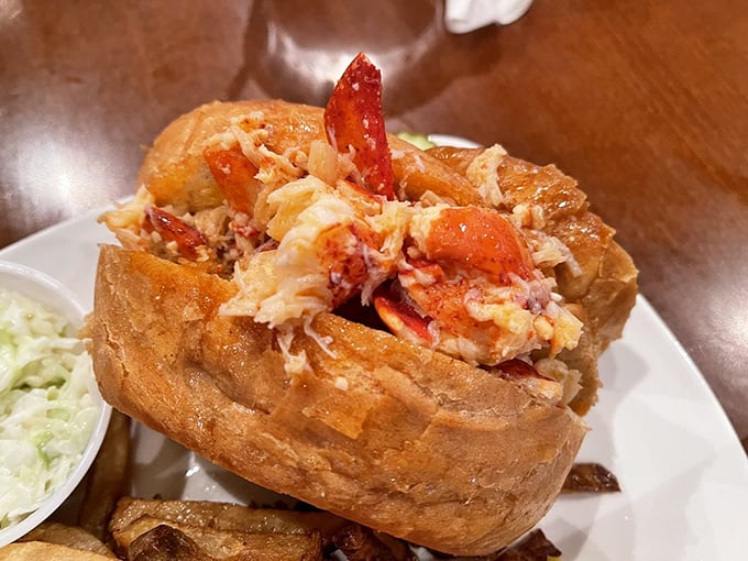 The lobster roll&mdash;where buttery, toasted bread cradles sweet chunks of lobster meat like it's giving it a warm hug.