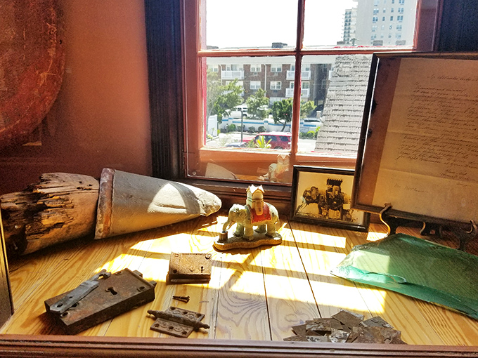 Historical artifacts and a miniature Lucy figurine tell the story of America's favorite elephant building. No ordinary roadside attraction souvenir collection here.