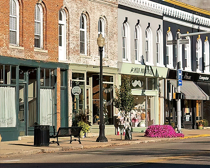 Flower boxes, awnings, and storefronts with actual character &ndash; Main Street Princeton reminds us what shopping districts looked like before cookie-cutter development.