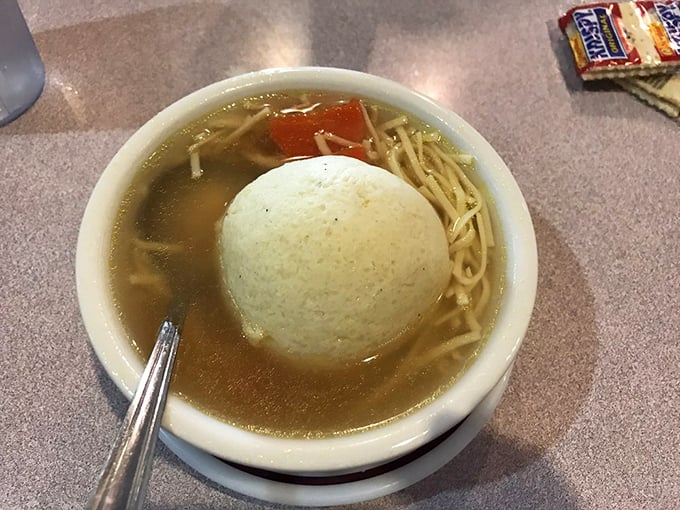 Behold the matzo ball soup &ndash; a golden orb floating in liquid comfort that could cure whatever ails you.