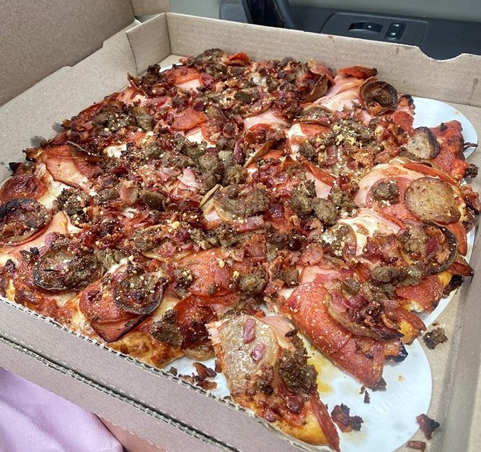 Meat lovers, prepare to meet your match. This carnivore's dream showcases pepperoni, sausage, and ground beef in perfect harmony.