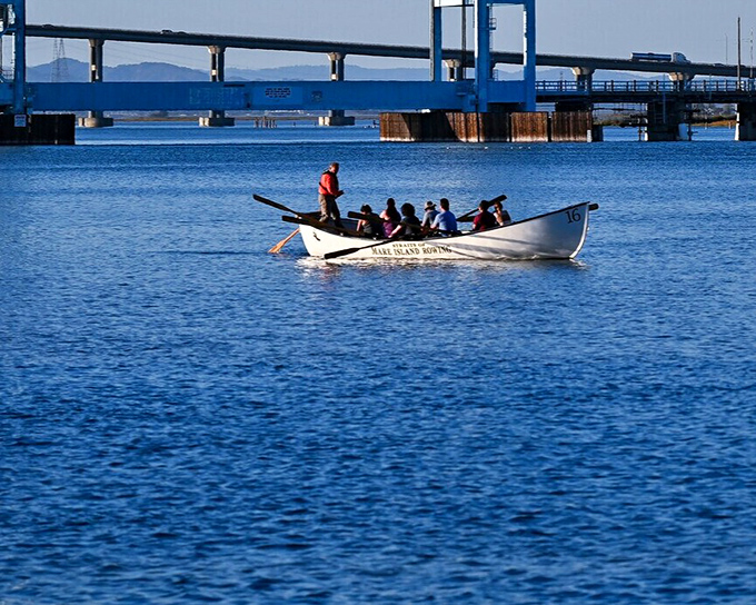 Rowing across the sparkling Napa River &ndash; where recreation meets relaxation. This waterway is Vallejo's liquid asset for active retirees.