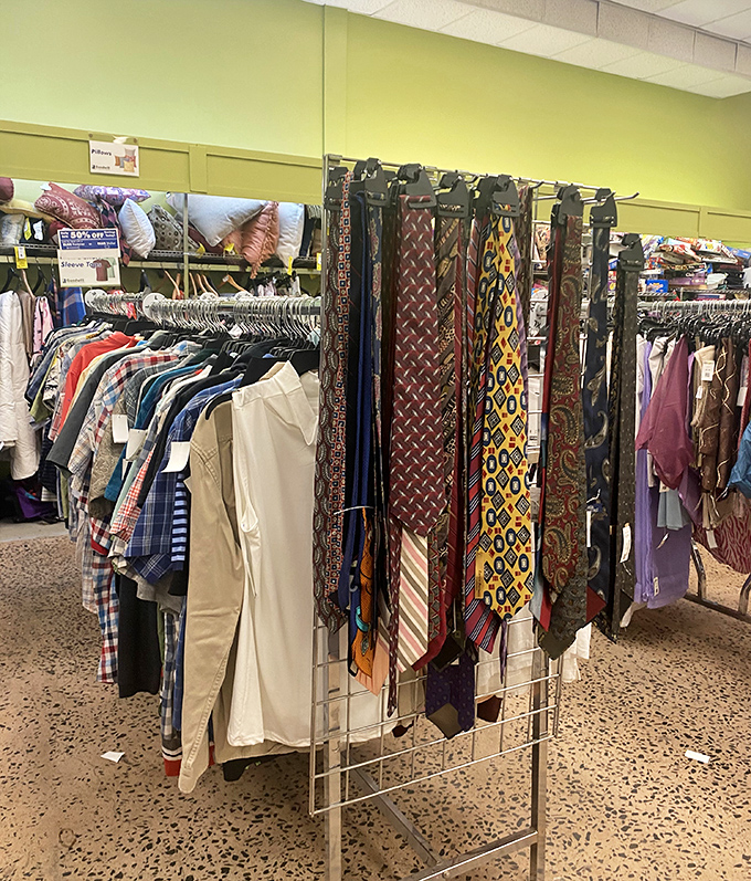 The necktie collection &ndash; where corporate America's past lives on. That perfect power tie from 1987 is waiting for its comeback tour.