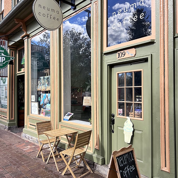 Neuma Coffee's charming storefront promises the kind of caffeine experience that makes Starbucks feel like a fast-food drive-thru by comparison.