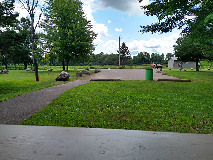 Nature's playground doesn't need fancy equipment. O.J. Falge Park offers that simple, unpretentious green space where memories are made between picnics and impromptu games of catch.