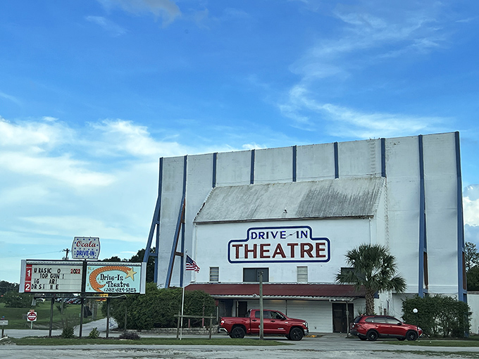 Yes, Virginia, drive-in theaters still exist! The Ocala Drive-In delivers double features under the stars for less than a single ticket at those big-city multiplexes.