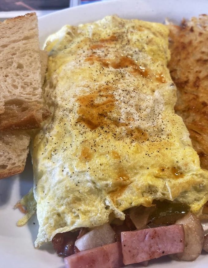 Not all heroes wear capes&mdash;some wear perfectly folded egg blankets. This ham and cheese omelet delivers comfort in every golden, peppery bite.