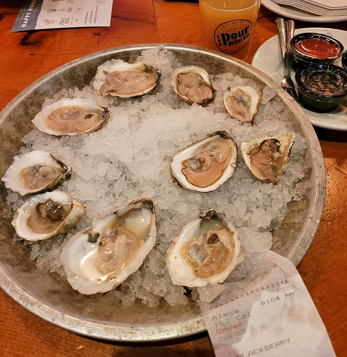 These oysters aren't just served, they're presented &ndash; a glistening array on ice that captures the essence of the sea, hundreds of miles from the nearest coast.