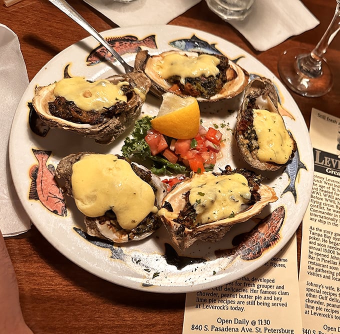 These Oysters Rockefeller aren't just appetizers; they're edible works of art that justify the gas money for your cross-state pilgrimage.