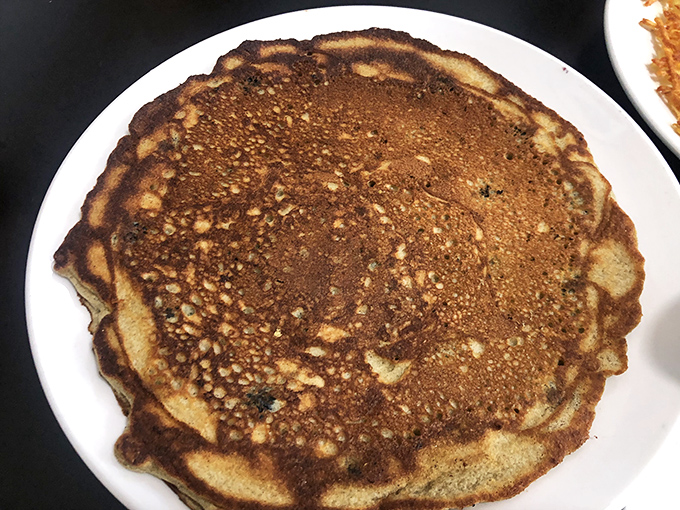 This golden-brown pancake isn't just breakfast &ndash; it's an edible work of art with a perfect crisp edge and fluffy interior worth crossing county lines for.