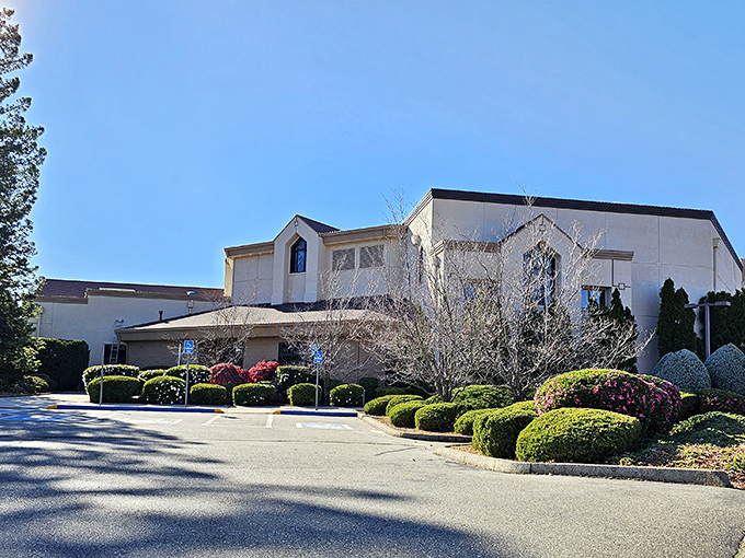 Not just a building but a community cornerstone. This well-maintained structure with manicured landscaping represents Paradise's commitment to creating welcoming spaces.