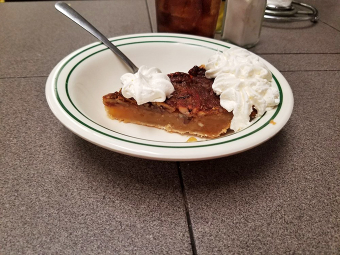 Not all heroes wear capes; some come in the form of pecan pie topped with clouds of whipped cream that make Monday feel like Saturday.