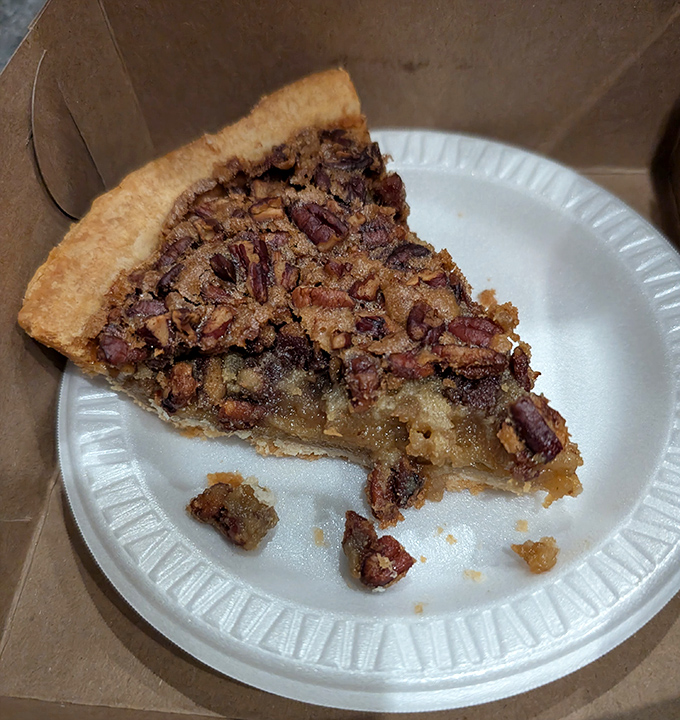 This isn't just pecan pie &ndash; it's an edible history lesson. The perfect ratio of gooey filling to crunchy nuts that's worth crossing county lines for.