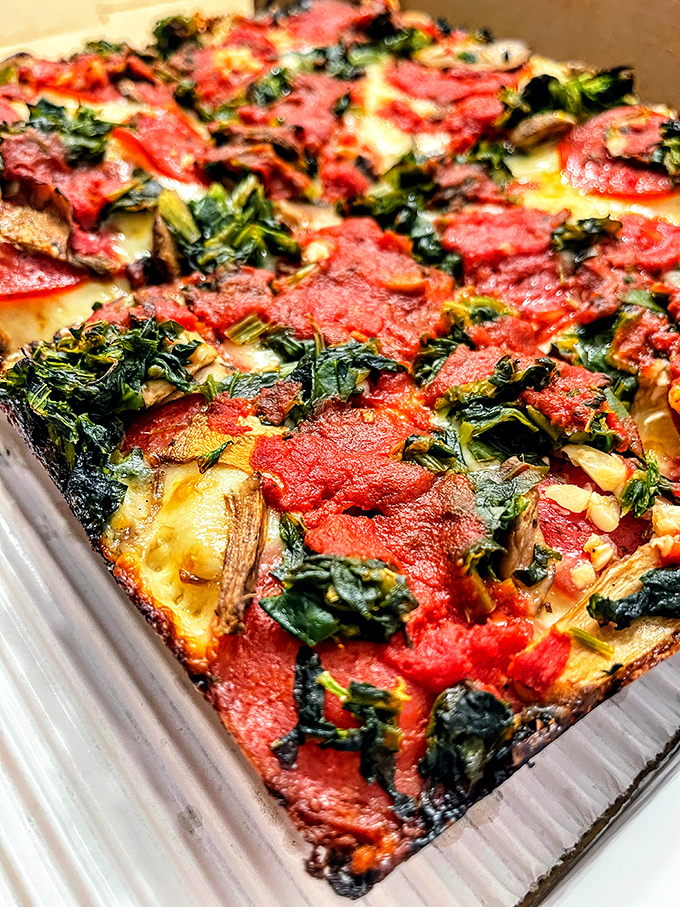 This isn't just pizza&mdash;it's edible Detroit history. Those caramelized edges are worth fighting your siblings for.