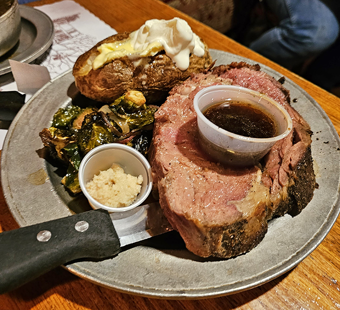 Prime rib that doesn't just melt in your mouth&mdash;it tells a story. Perfectly pink, perfectly seasoned, and perfectly accompanied by that glorious au jus.