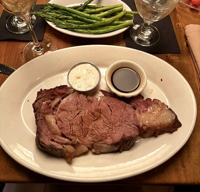 This prime rib doesn't just melt in your mouth&mdash;it practically signs a lease and moves in, bringing along its friends au jus and horseradish for the perfect flavor party.