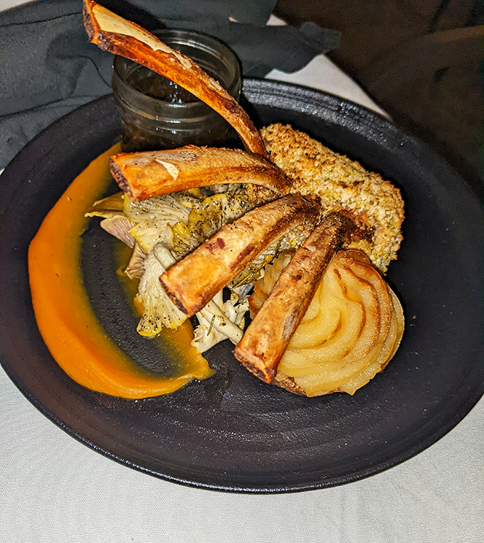 This isn't just prime rib—it's a carnivore's sonnet with bone-in drama and jus that should be classified as a controlled substance.