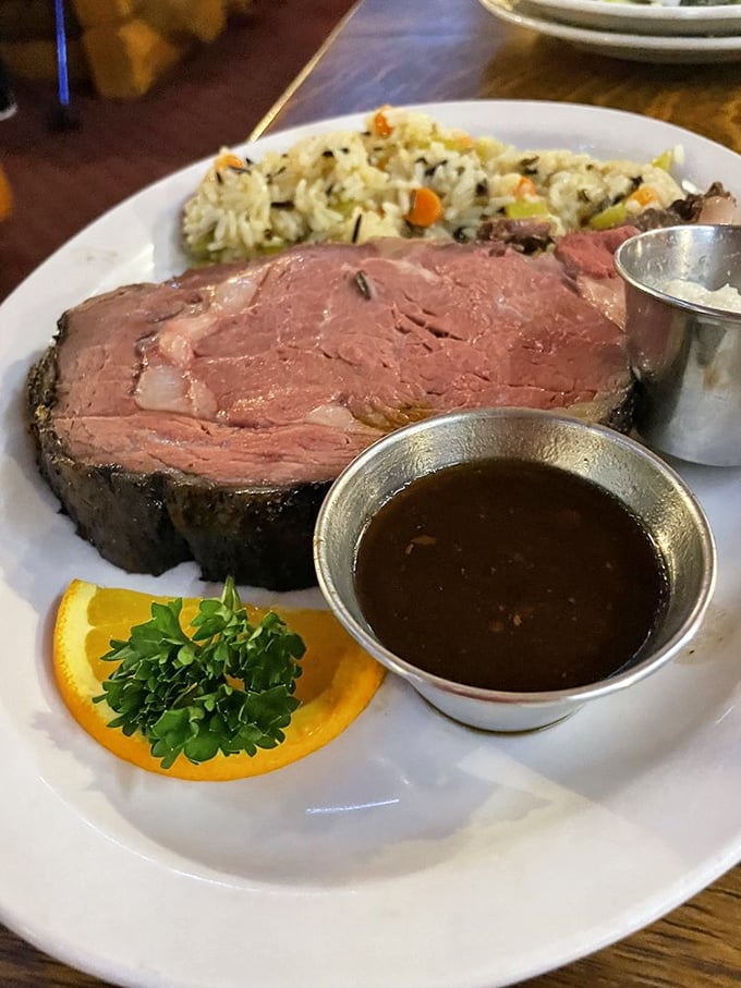 This isn't just prime rib&mdash;it's a masterclass in meat. Perfectly pink, impossibly tender, with a depth of flavor that makes you wonder why you ever ate anything else.
