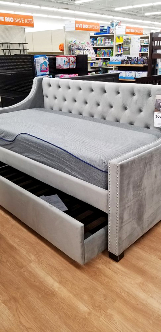 Not just a bed, but a statement piece that whispers, "Yes, I have excellent taste" while shouting, "And I got it for HOW much?!"