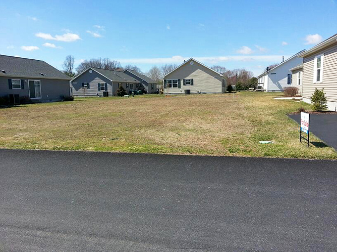 An empty lot means possibility&mdash;like a blank canvas waiting for your retirement dreams to take architectural form.
