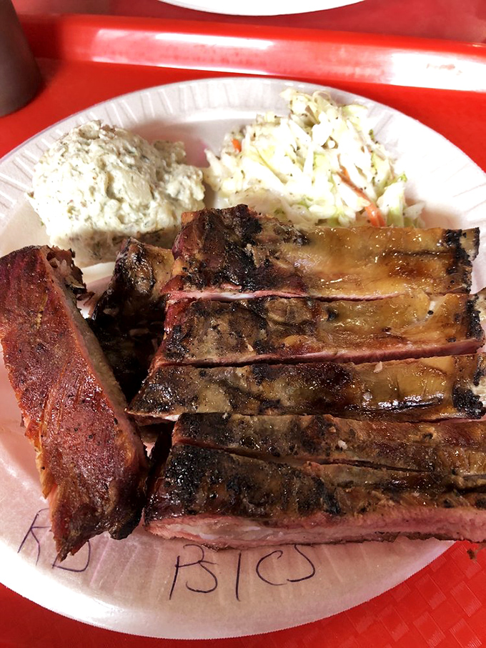 Behold the ribs&mdash;their glistening bark hiding meat so tender it makes you wonder if you've been eating barbecue wrong your entire life.