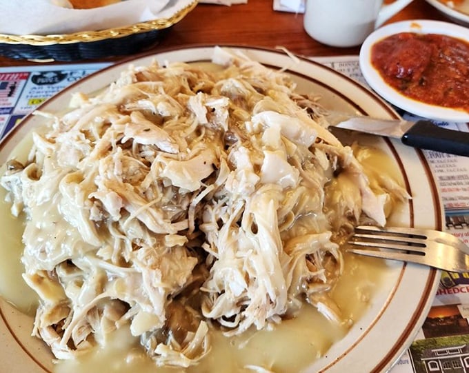 This pulled turkey mountain isn't just a meal&mdash;it's an engineering marvel of tender meat and creamy potatoes that would make NASA scientists proud.