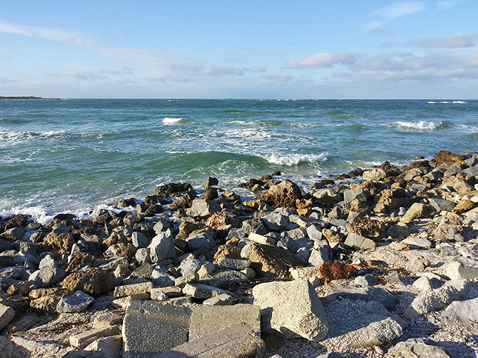 Nature's breakwater&mdash;these rocky shores provide perfect perches for fishermen and contemplative moments away from the crowds.