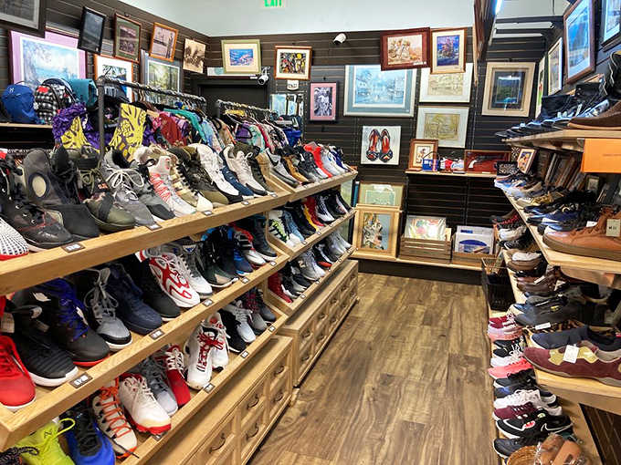 Sneakerheads, rejoice! This footwear section rivals specialty stores, with barely-worn kicks arranged like an art installation of practical possibilities.