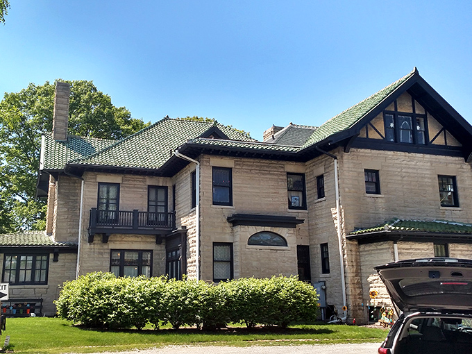 The Shoppes at Bradley Hall proves that elegant limestone architecture isn't just for coastal elites. Retirement dollars stretch further when surrounded by such timeless beauty.