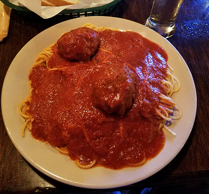 Behold the spaghetti that makes grown adults weep tears of marinara-scented joy &ndash; resistance is futile and unnecessary.