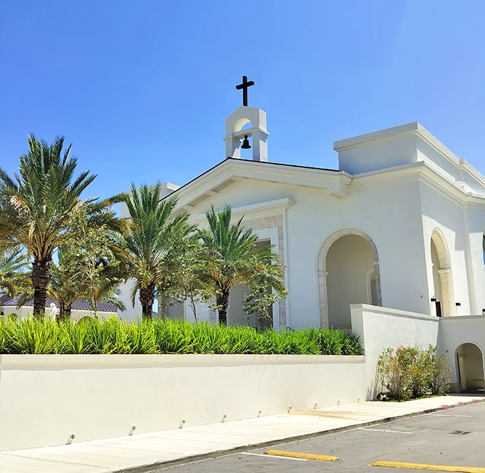 St. Agnes Catholic Church offers spiritual sanctuary with a side of tropical paradise &ndash; because even prayers sound better with palm trees.