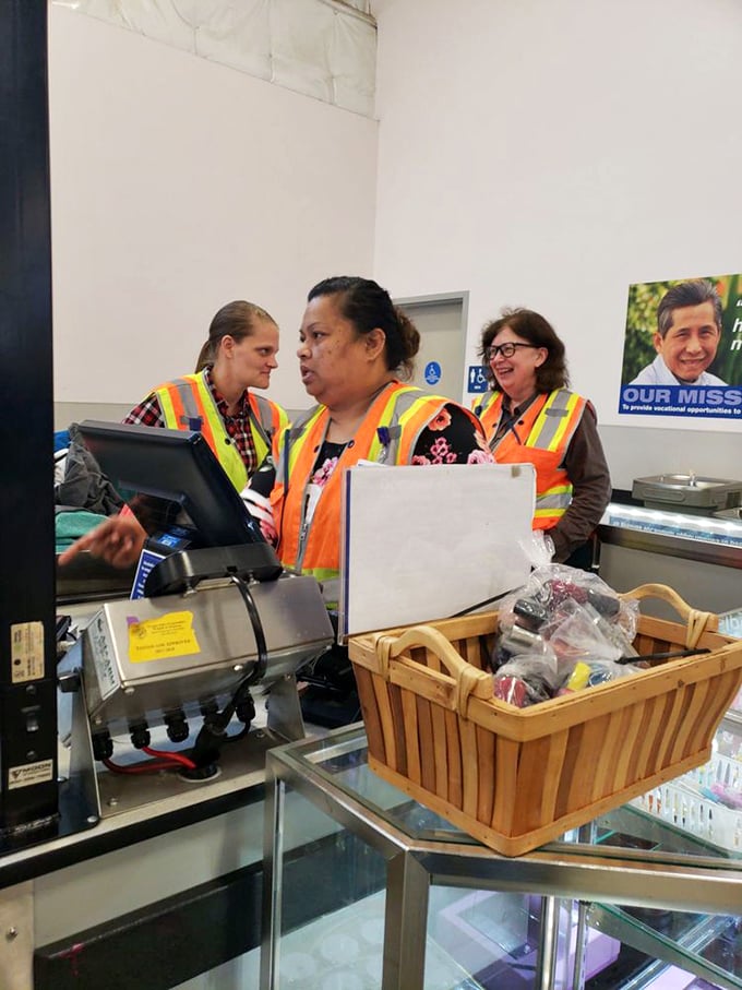 The checkout crew has seen it all &ndash; nothing surprises them when you're buying by the pound.