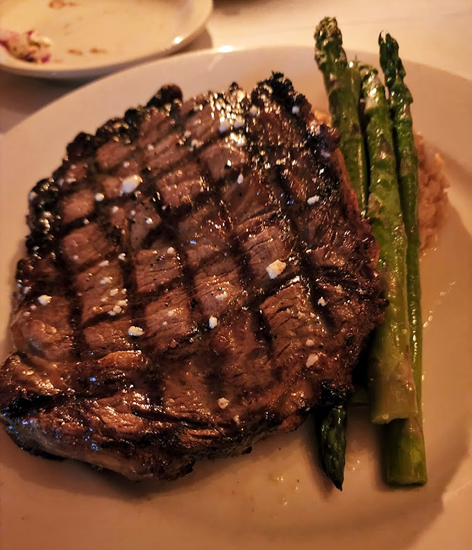 This steak achieved the kind of char that makes vegetarians question their life choices.