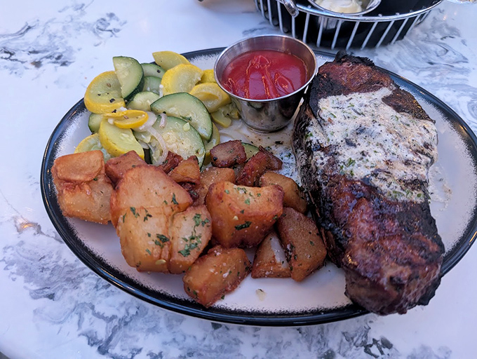 A steak that doesn't need a filter or fancy description&mdash;just your undivided attention and a moment of reverent silence before the first bite.