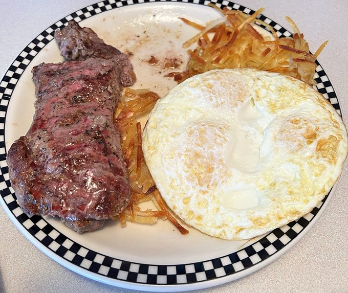 Not just steak and eggs&mdash;this is the breakfast equivalent of finding front-row concert tickets in your coat pocket. That perfectly seared meat deserves its own fan club.