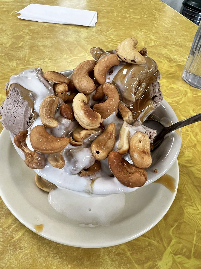 This isn't just ice cream with cashews&mdash;it's a mountain of joy that makes adults remember what it felt like to be eight years old again.