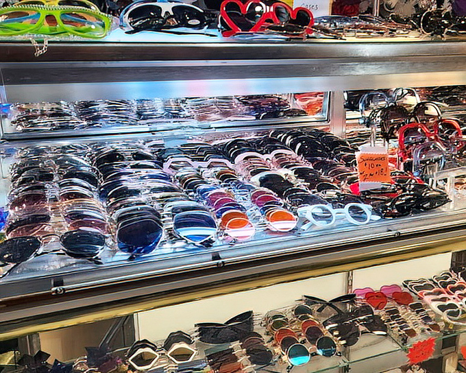 Sunglasses galore! From Jackie O oversized frames to John Lennon circles, your face is just a pair of vintage shades away from iconic status.