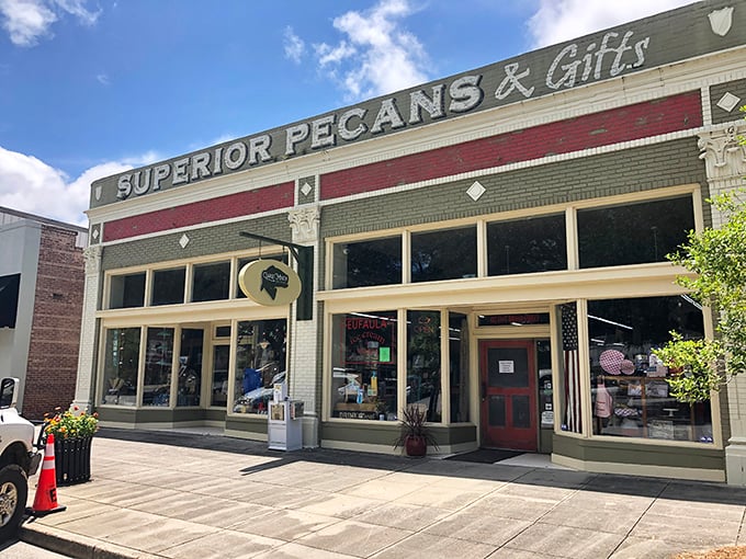 Superior Pecans & Gifts isn't just a store&mdash;it's a shrine to the humble nut that somehow tastes better when coated in chocolate and Southern hospitality.