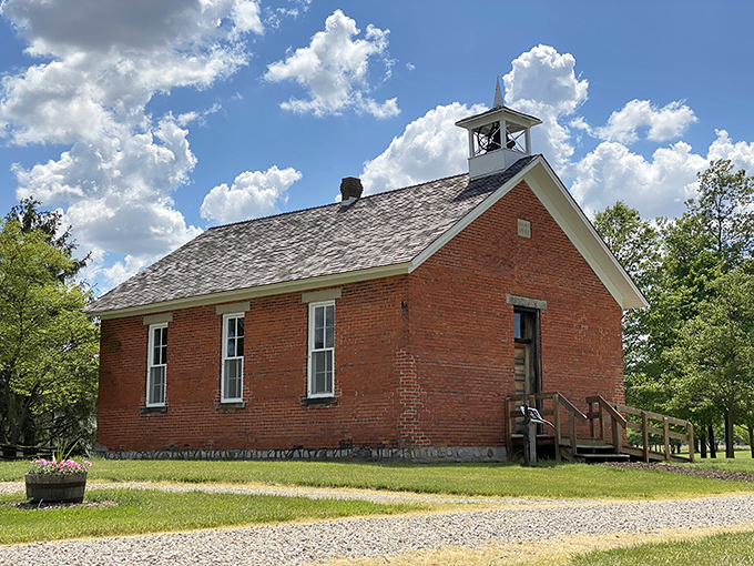 History you can touch without setting off alarms. This preserved schoolhouse at Swiss Heritage Village offers a glimpse into education before PowerPoint presentations existed.