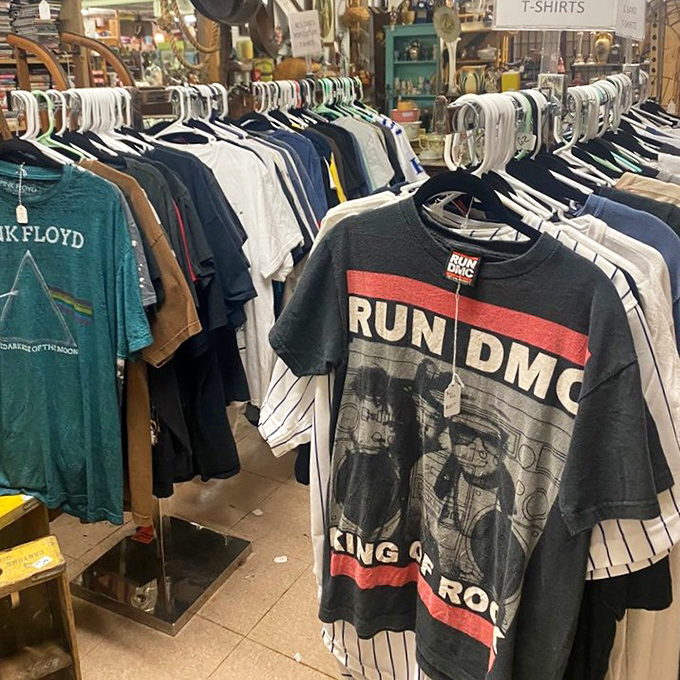 Rock history you can actually wear! That Run DMC shirt has probably seen fewer concerts than the original owner, but it's ready for your playlist.