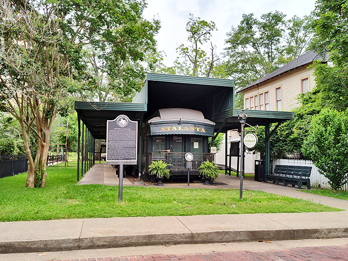 All aboard the nostalgia express! This preserved railroad car tells tales of a time when travel was an elegant affair, not just a race to the overhead bin.