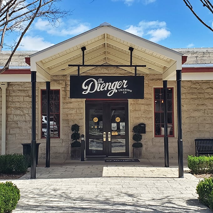 The Dienger Trading Co. embodies Boerne's talent for preserving history while making it relevant&mdash;a limestone landmark where books and bistro fare happily coexist.