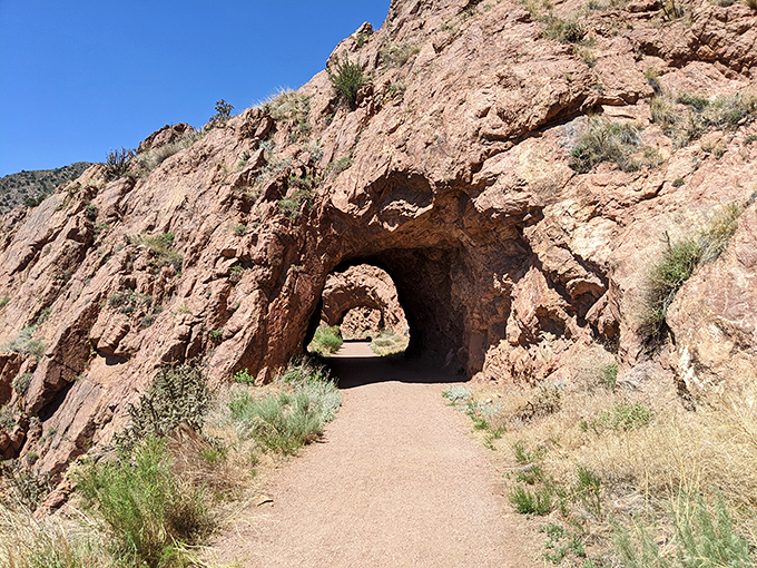 Natural rock formations create the ultimate adventure playground where imagination runs wilder than the Arkansas River.