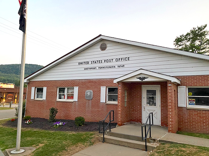 Small-town charm personified: The Smethport Post Office, where your mail comes with a side of friendly conversation and genuine smiles.